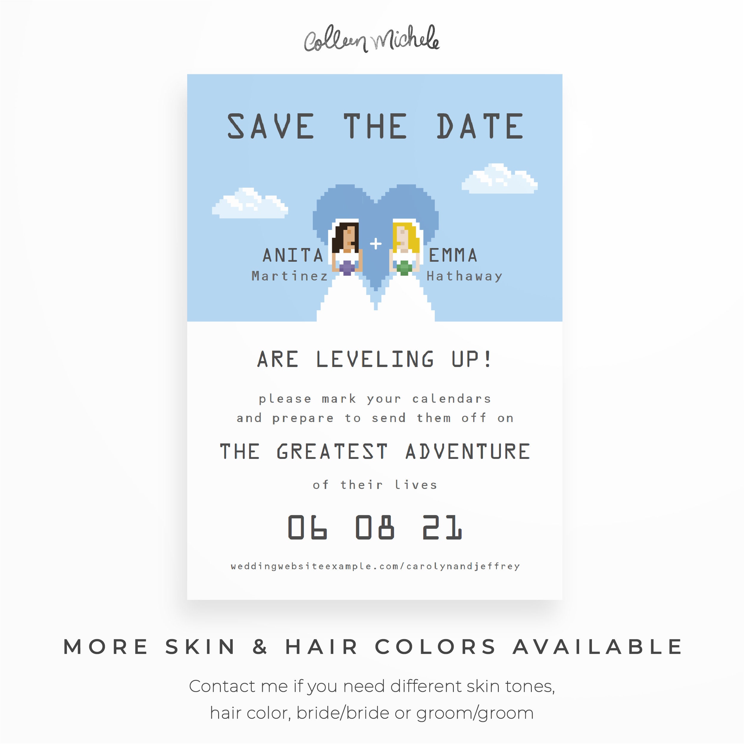 Video Game Geek Save the Date Instant Download Editable PDF. - Etsy