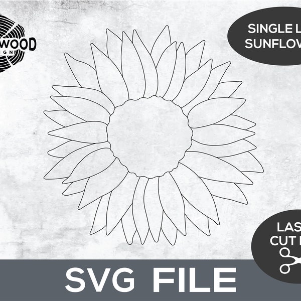 Sunflower Scroll Saw Template - Etsy