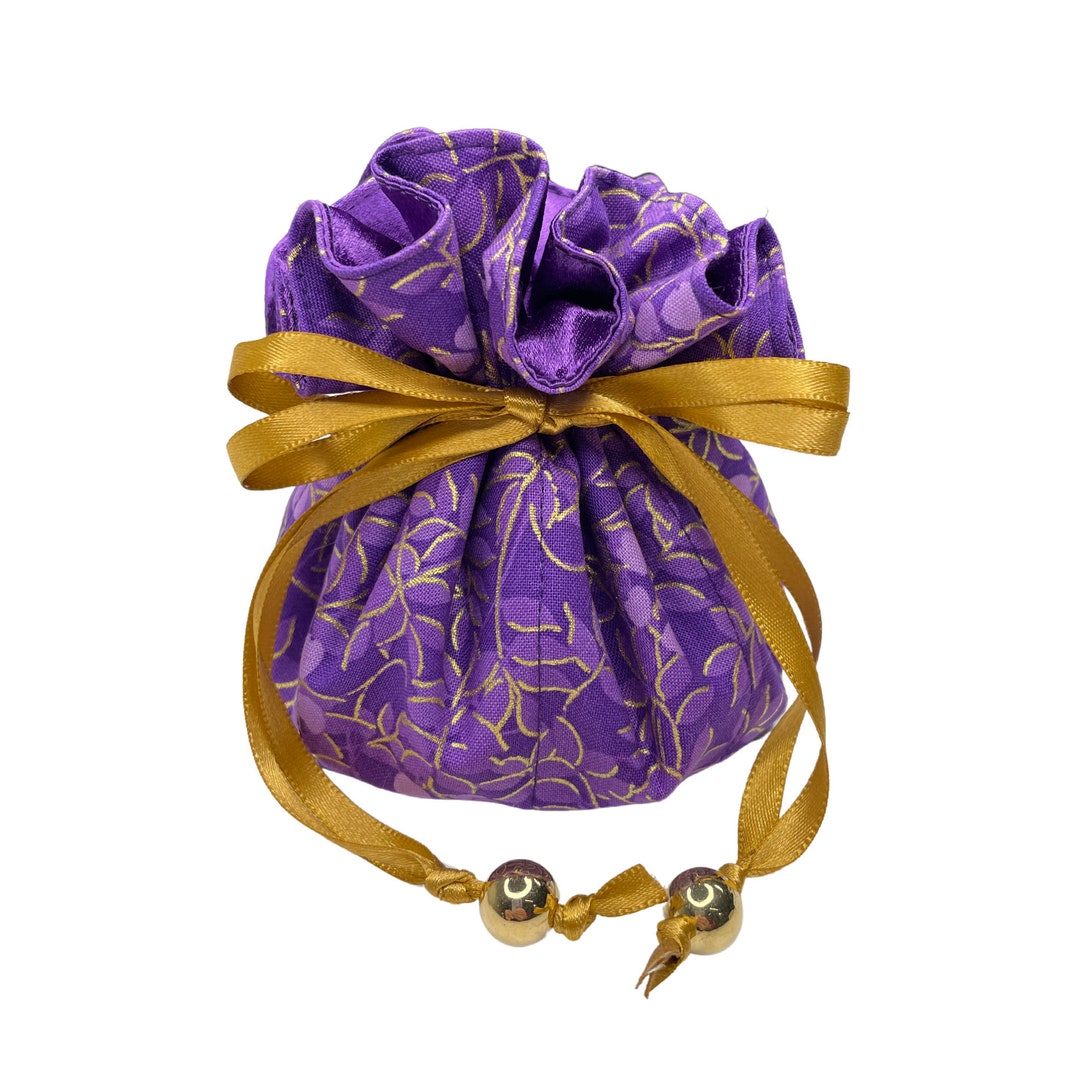 Travel Jewelry Pouch, Drawstring Jewelry Pouch With Pockets, Small ...