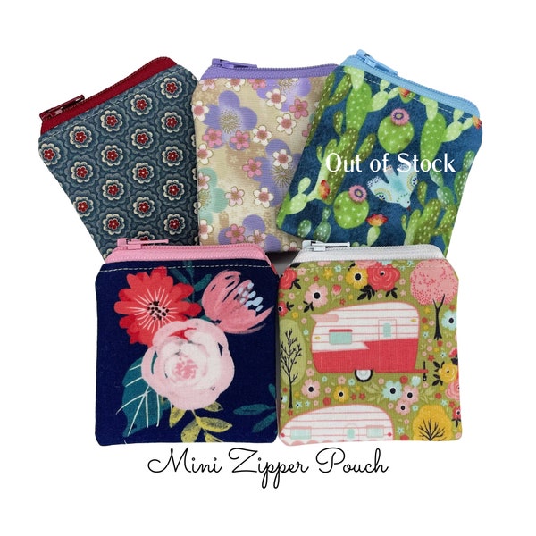Tiny Zippered Pouch - Etsy