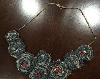 Denim jewelry | Etsy