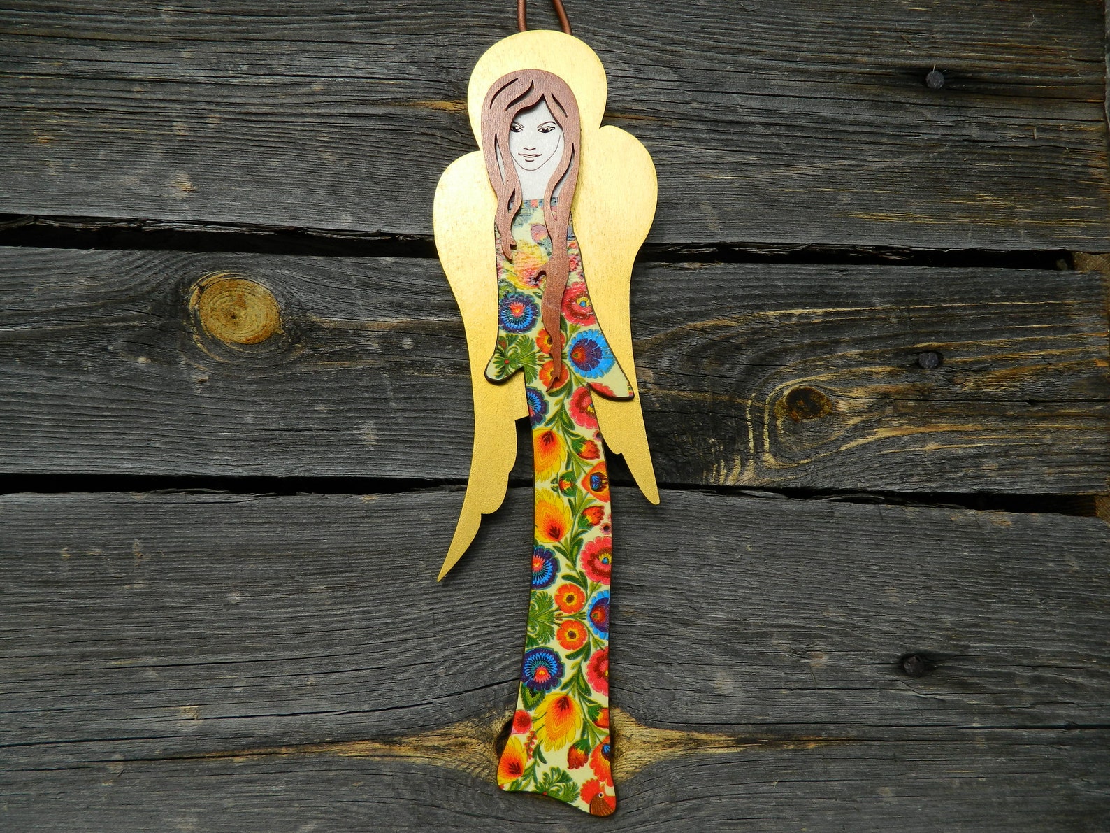 Angel Wall Hanging Polish Folk Art Room Decor Polish Folk | Etsy