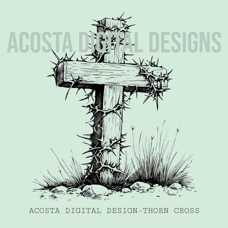 Thorn Crosses Bundle SVG & PNG - Etsy