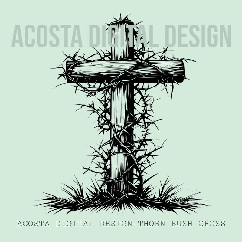 Cross With Thorns - Etsy