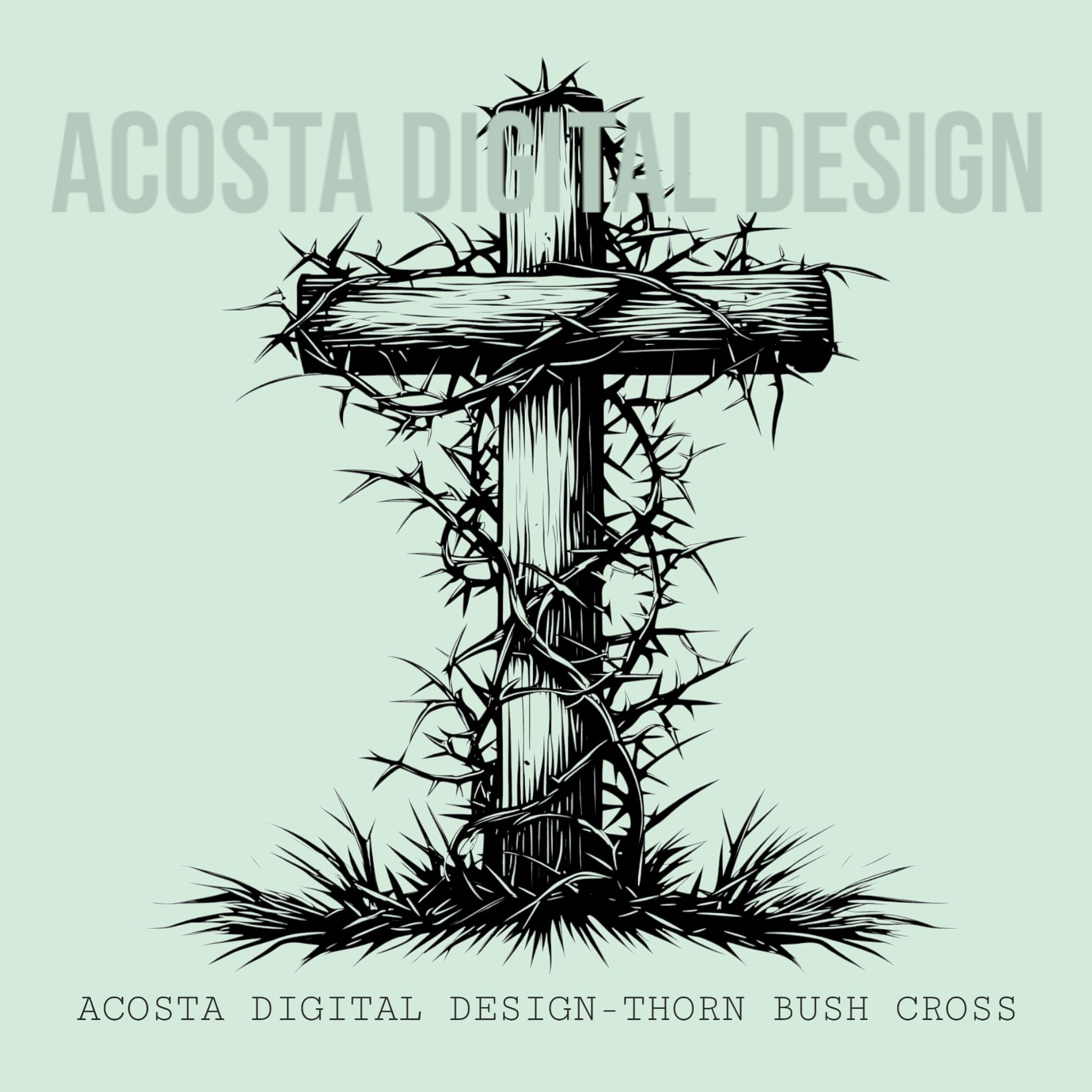 Thorn Crosses Bundle SVG & PNG - Etsy