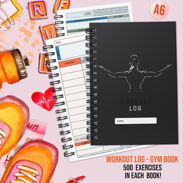 Workout Log - Etsy