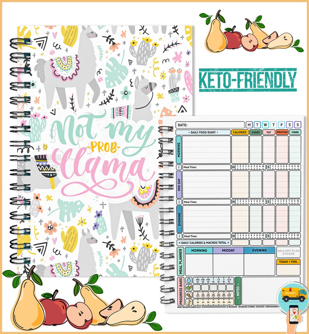KETO Diet Diary - 2025 Food Planner, Weight Tracker, Meals, Carbs ...
