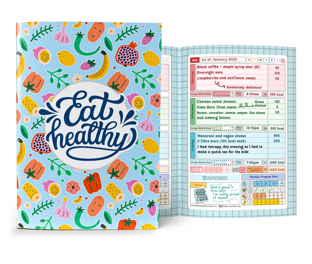 A5 Food Diary Planner, Journal,handy Book, CALORIE, Diets, 3 Months ...