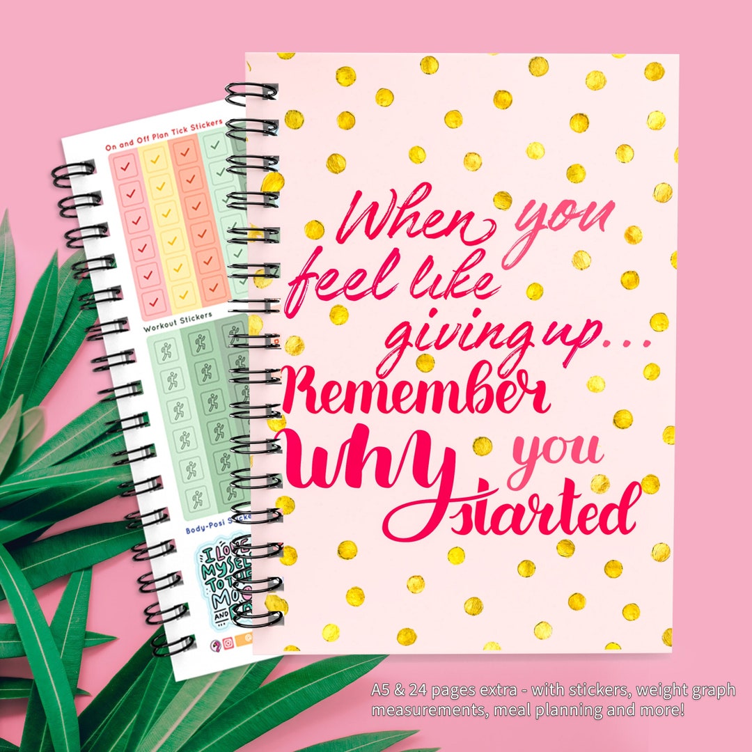 A5, Diet Diary, Food Diary for Weight Watchers, Slimming World ...
