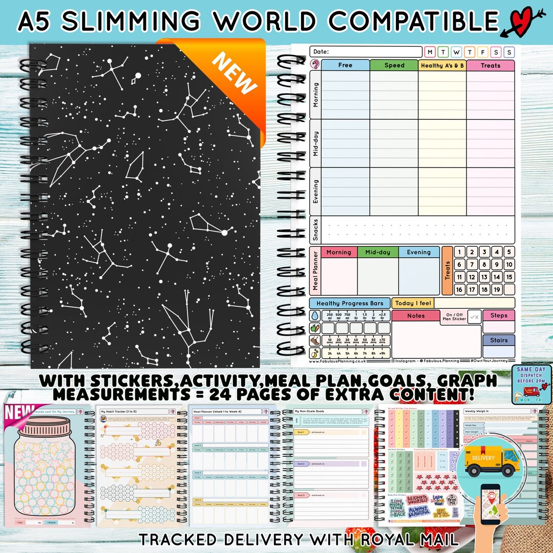 A5, Diet Diary, Slimming World Compatible, Food Diary , Tracker ...