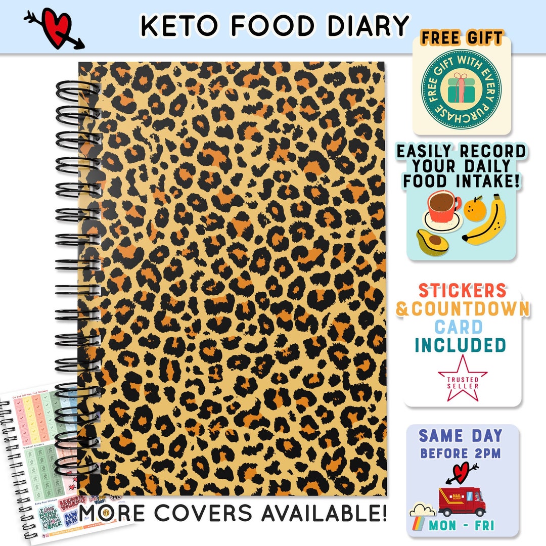 KETO Food JOURNAL A5 Planner, Mental Health, Easy, Protein, Calories ...
