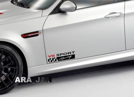 V8 SPORT Racing Vinyl Decal Sticker Car Door Logo Emblem BMW - Etsy