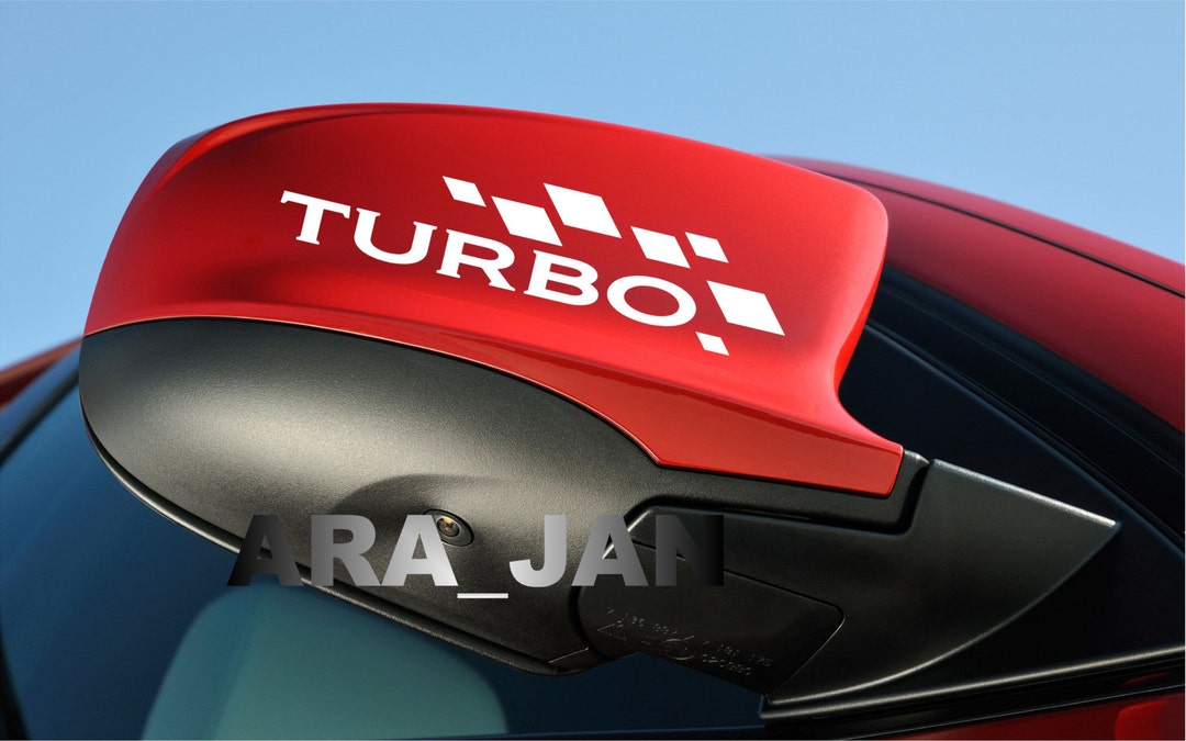 TURBO Vinyl Decal Sticker Racing Sport Car Side Mirror Logo - Etsy
