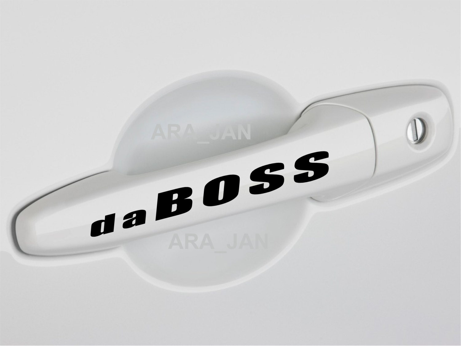 DaBOSS door handle Vinyl Decal racing sticker car logo emblem | Etsy