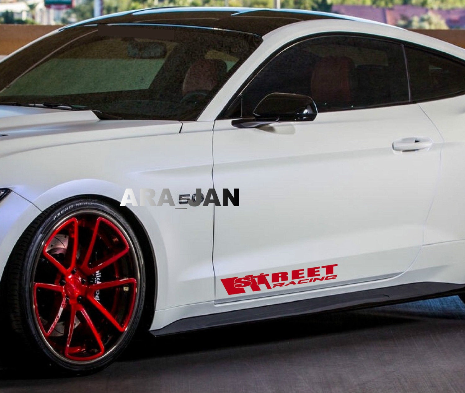 2pcs STREET RACING Vinyl Decal Sticker Sport Racing Car Logo - Etsy