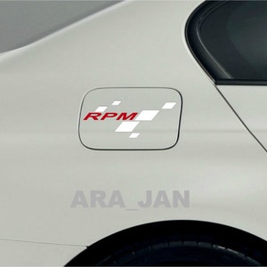 RPM Vinyl Decal Sticker Sport Racing Car Logo Gas Fuel Tank Emblem Bmw ...