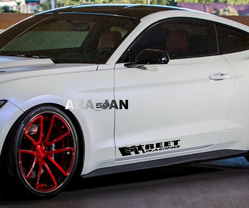 2pcs STREET RACING Vinyl Decal Sticker Sport Racing Car Logo - Etsy