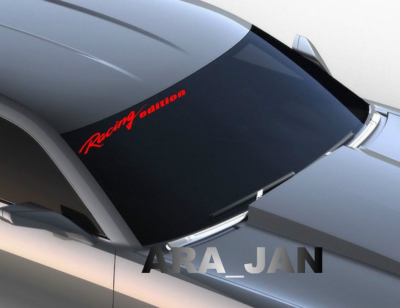 Windshield RACING EDITION Vinyl Decal Sport Racing Sticker Car - Etsy