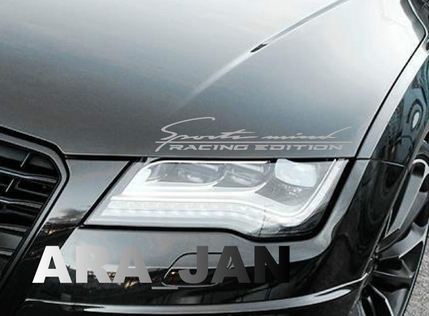 Sports Mind RACING EDITION Vinyl Decal Sticker Sport Racing Car Hood ...