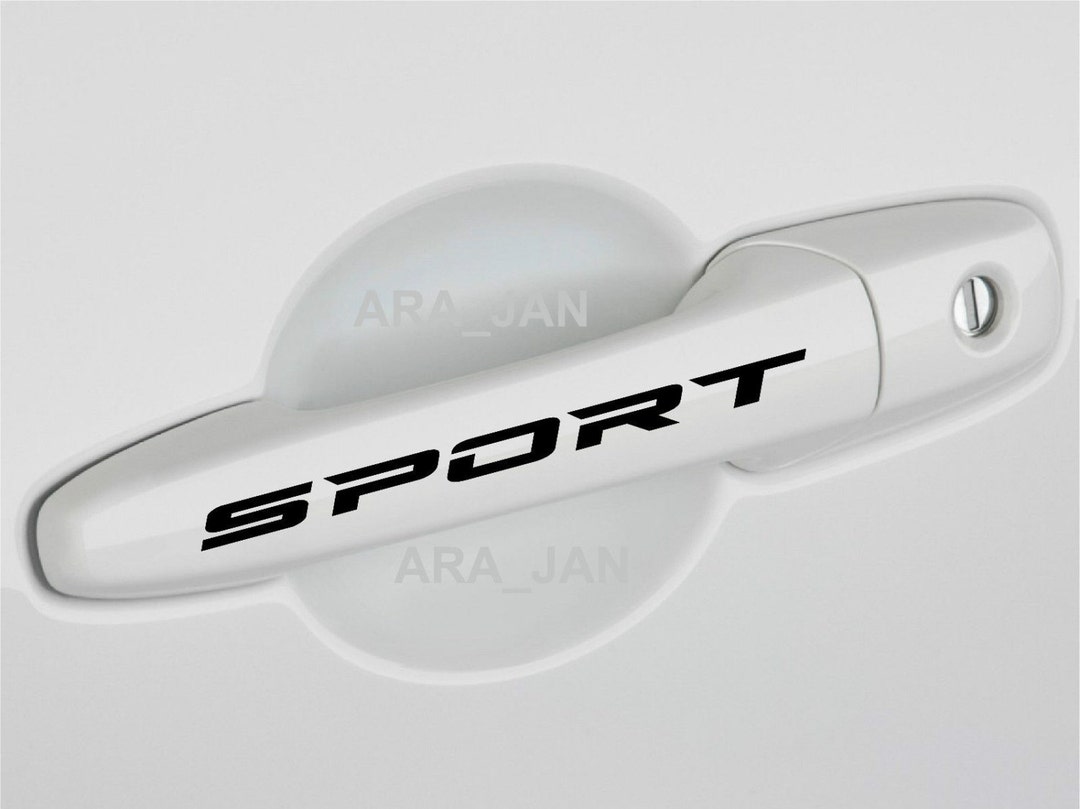 2pcs - SPORT Door Handle Vinyl Decal Racing Sticker Car Logo Emblem - Etsy