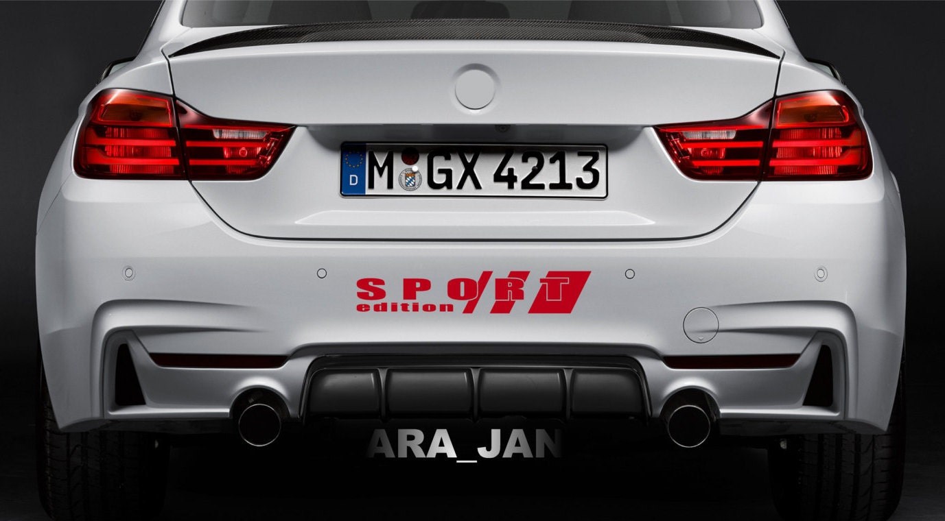 SPORT Edition Vinyl Decal Sticker Racing Sport Car Bamper Logo - Etsy