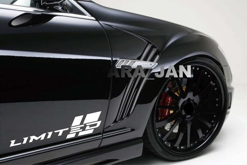 LIMITED Decal Sticker Sport Racing Car Stripe Logo - Etsy