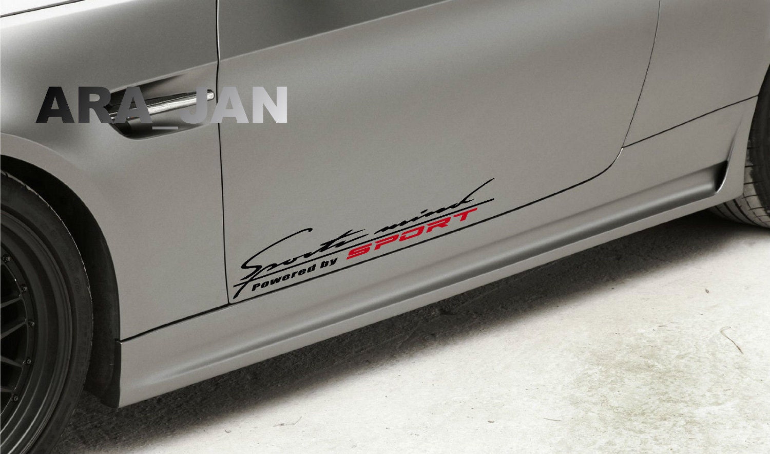 Sports Mind Car Decal – Powered by Sport, Vinyl Sticker (2 Pcs) - Etsy
