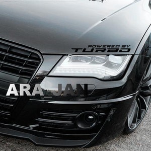 Powered by TURBO Vinyl Decal Sticker Sport Racing Car Logo Emblem - Etsy