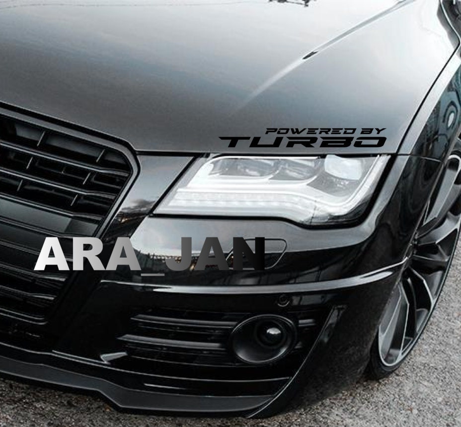 Powered by TURBO Vinyl Decal Sticker Sport Racing Car Logo - Etsy