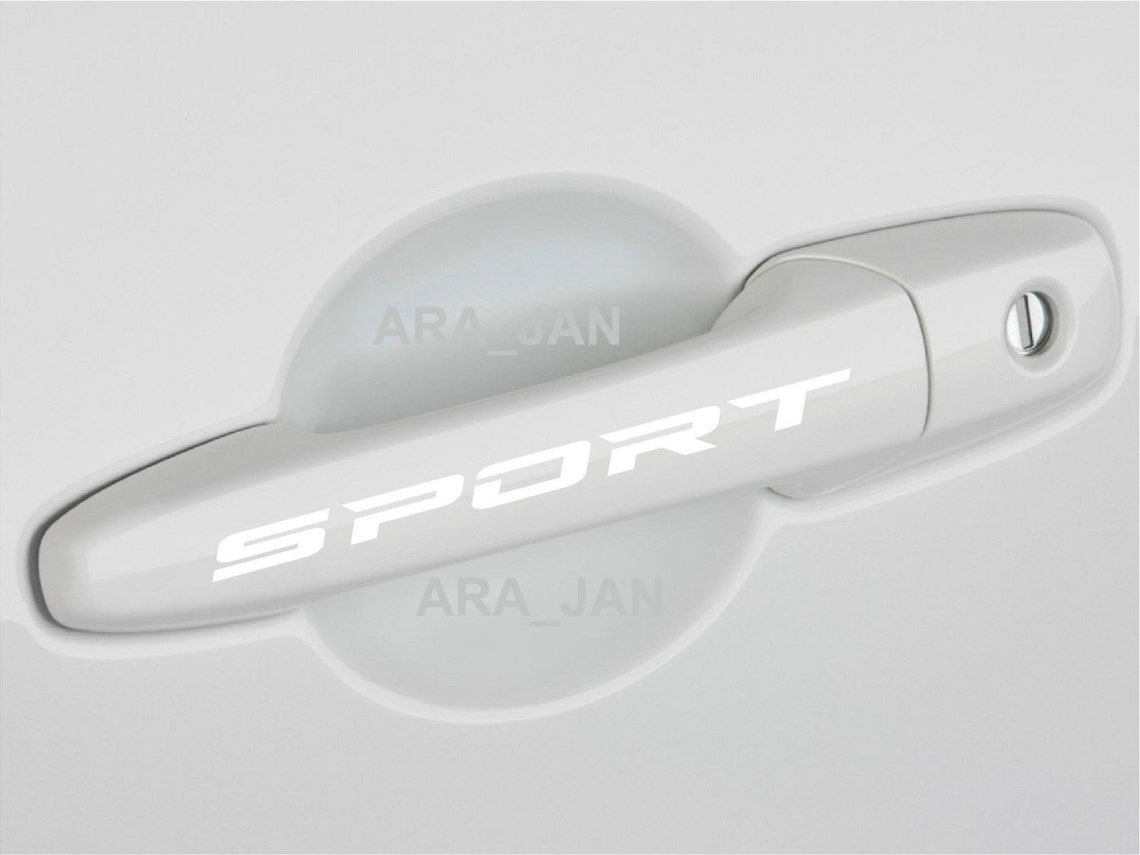 2pcs - SPORT Door Handle Vinyl Decal Racing Sticker Car Logo Emblem - Etsy