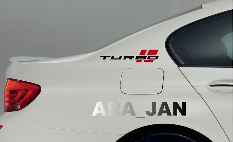 TURBO Decal Sticker Sport Car Racing Stripe Logo Motorsport - Etsy