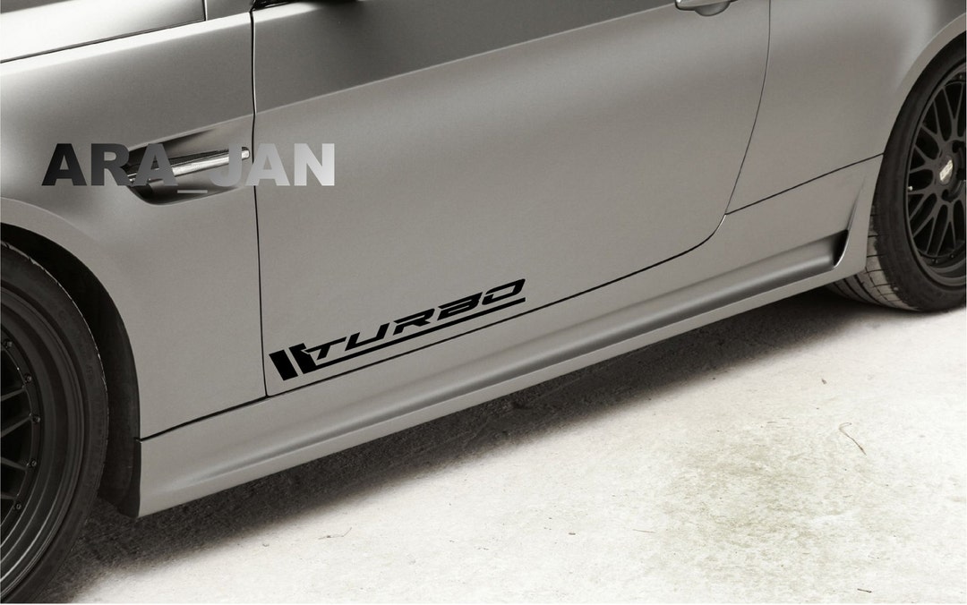 TURBO Vinyl Decal Sticker Sport Car Racing Car Logo Emblem BMW M M3 M4 ...