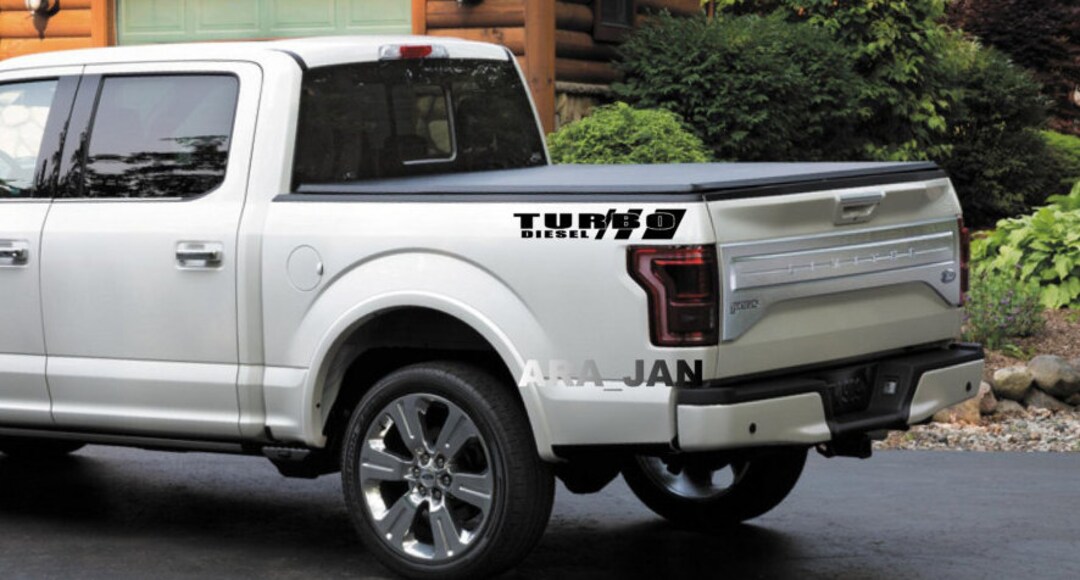 TURBO DIESEL Vinyl Decal Truck Pickup 4X4 4WD Sport Racing Sticker Logo ...