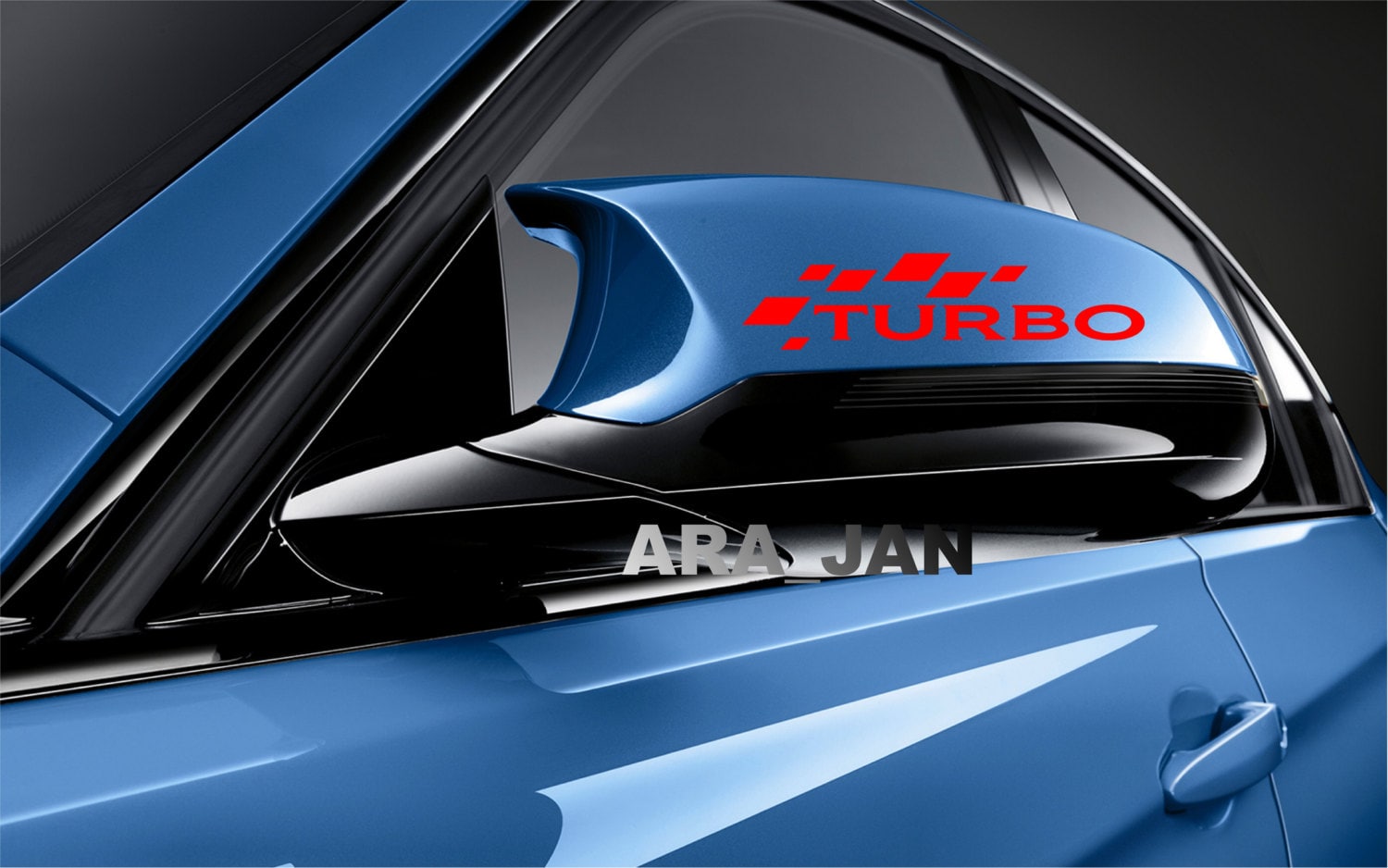 TURBO Vinyl Decal Sticker Racing Sport Car Side Mirror Logo - Etsy
