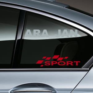 Sport Vinyl Decal Racing Sticker Car Logo Window - Etsy