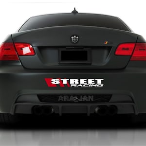 STREET RACING Vinyl Decal Sticker Sport Racing Car Logo Emblem BMW Audi ...
