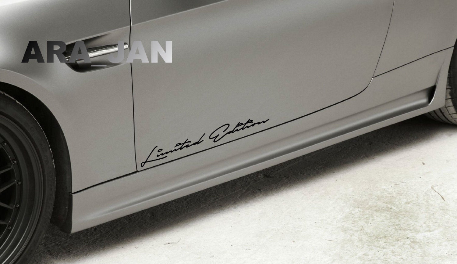 2pcs Limited Edition Vinyl Decal Sticker Sport Racing Car Logo Emblem ...