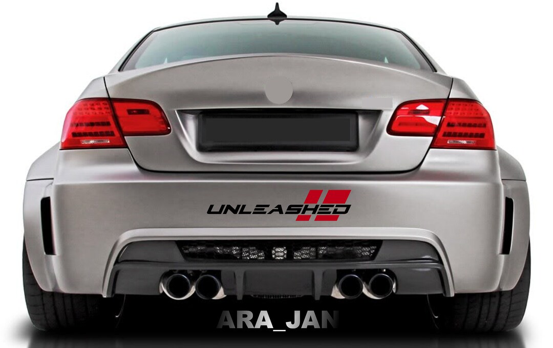 UNLEASHED Decal Sport Bumper Sticker Racing Stripe Car Logo Emblem - Etsy