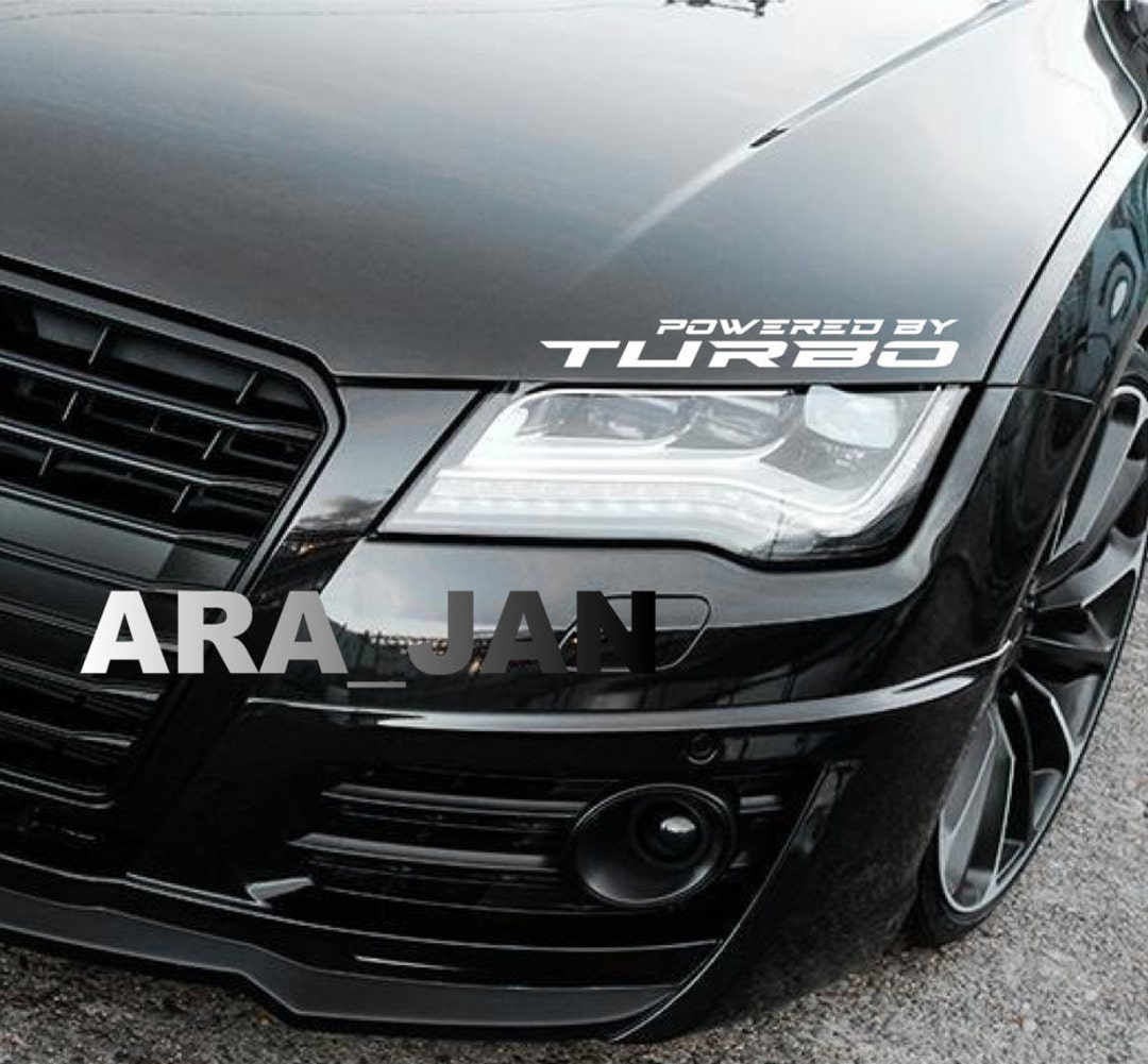 Powered by TURBO Vinyl Decal Sticker Sport Racing Car Logo Emblem - Etsy