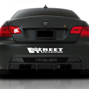STREET RACING Vinyl Decal Sticker Sport Racing Car Logo Emblem BMW Audi ...