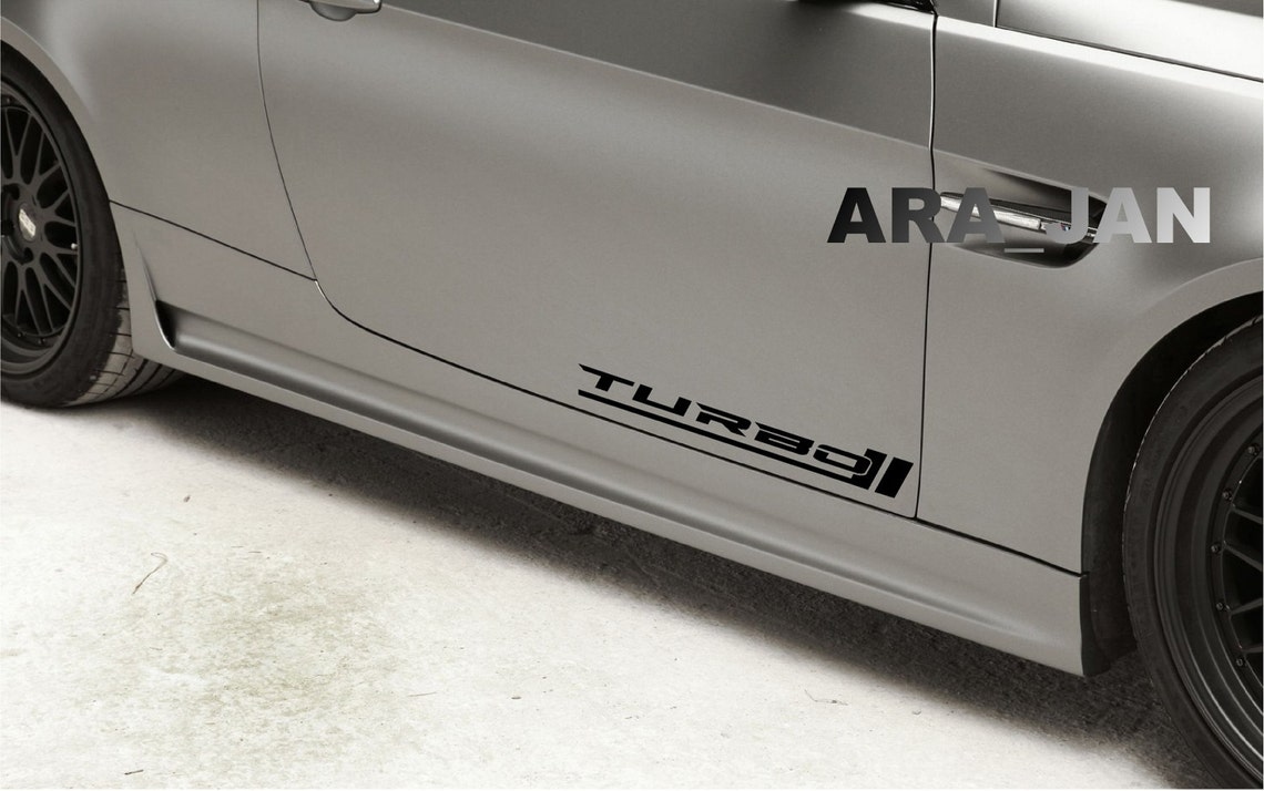 TURBO Vinyl Decal Sticker Sport Car Racing Car Logo Emblem BMW | Etsy