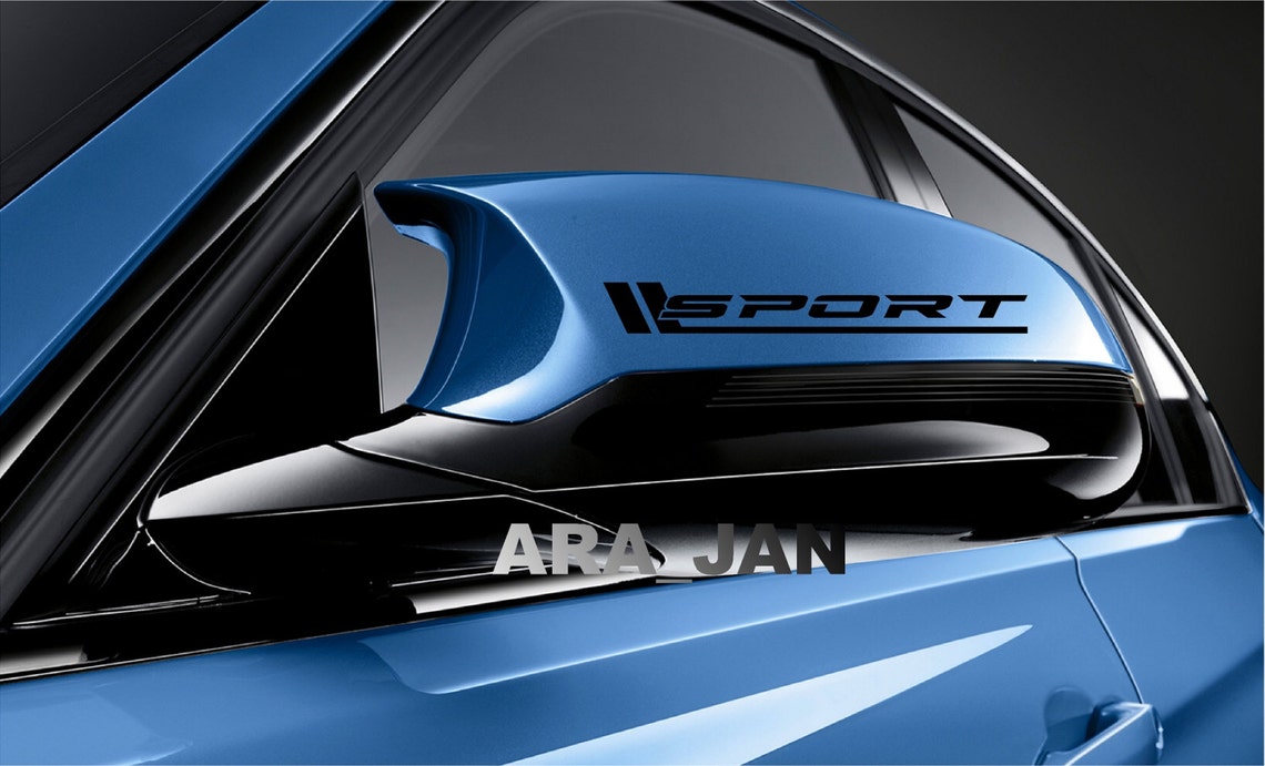SPORT Vinyl Decal Sticker Sport Car Racing Logo Mirror Emblem - Etsy