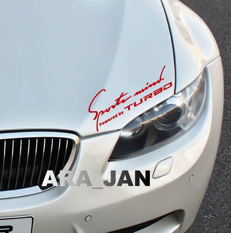 Sports Mind Powered by TURBO Vinyl Decal Sticker Sport Racing | Etsy