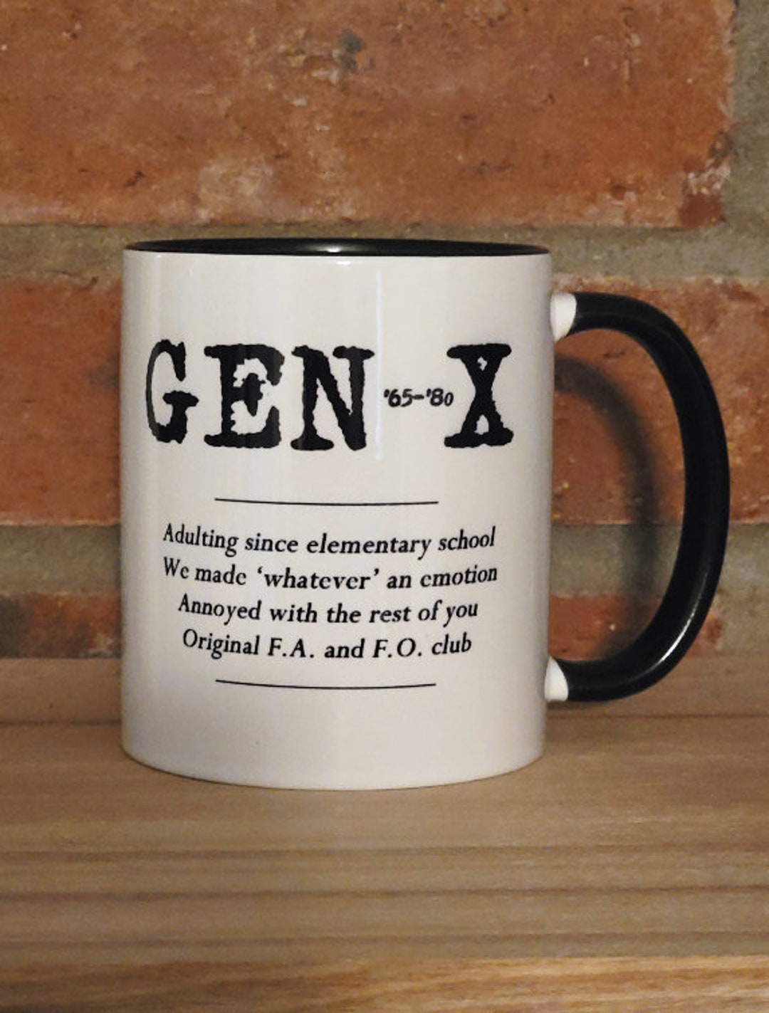 11 Oz Coffee Mug With Genx Design - Etsy
