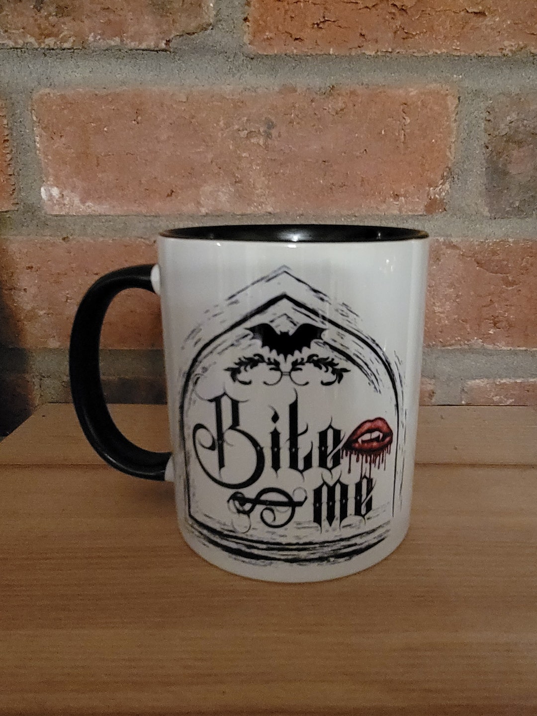 11 Oz Coffee Mug With Bite Me Design - Etsy