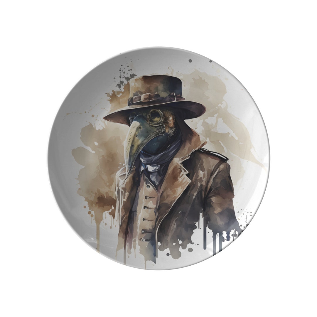 Plague Doctor Dinner Plate - Etsy