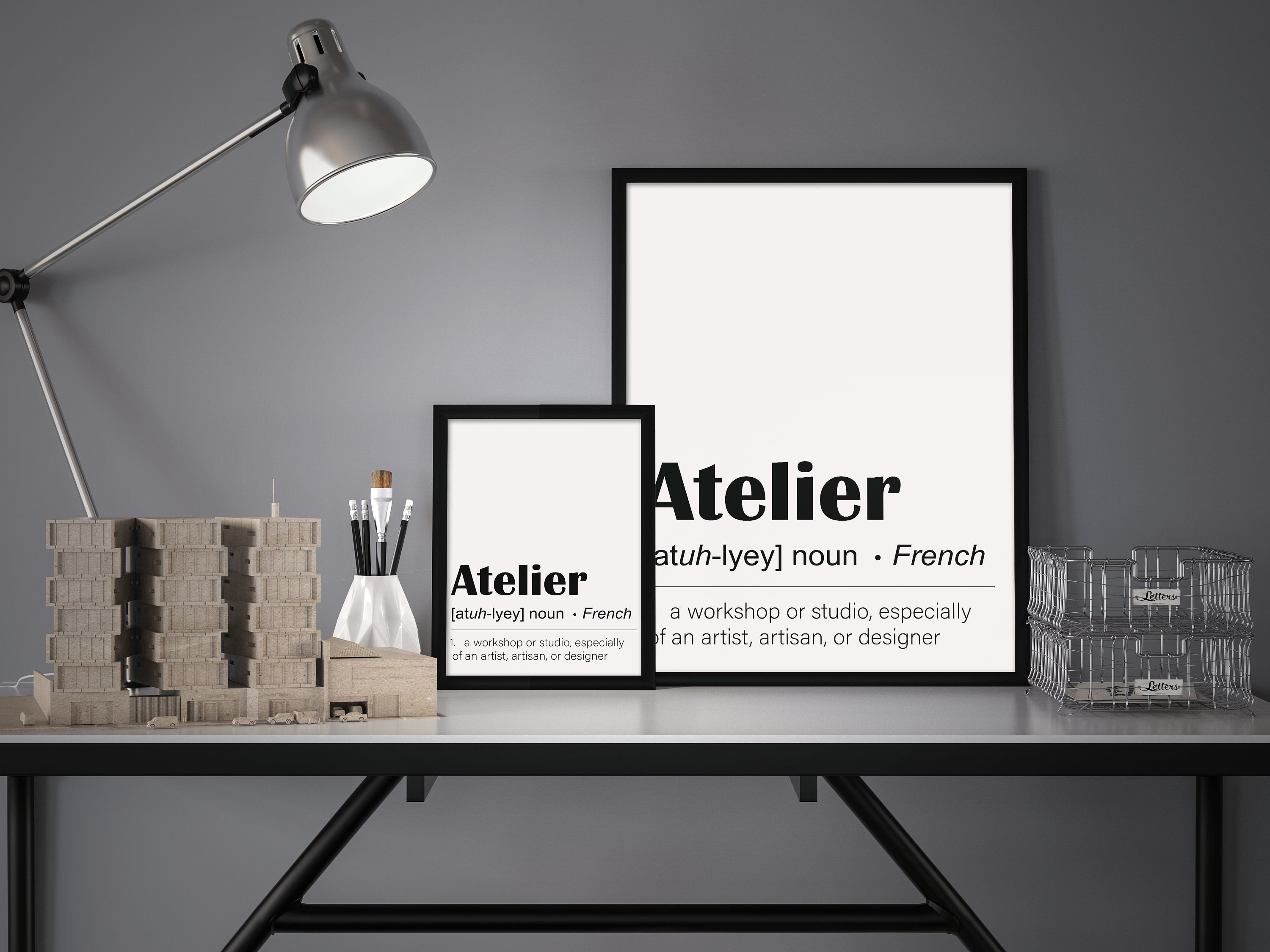 Atelier Definition Poster - Etsy