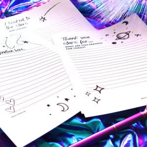 Daydream PRINTABLE Journal Pages, Galaxy Journal Pages, Night Sky ...