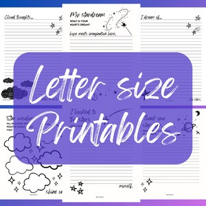 Daydream PRINTABLE Journal Pages, Galaxy Journal Pages, Night Sky ...