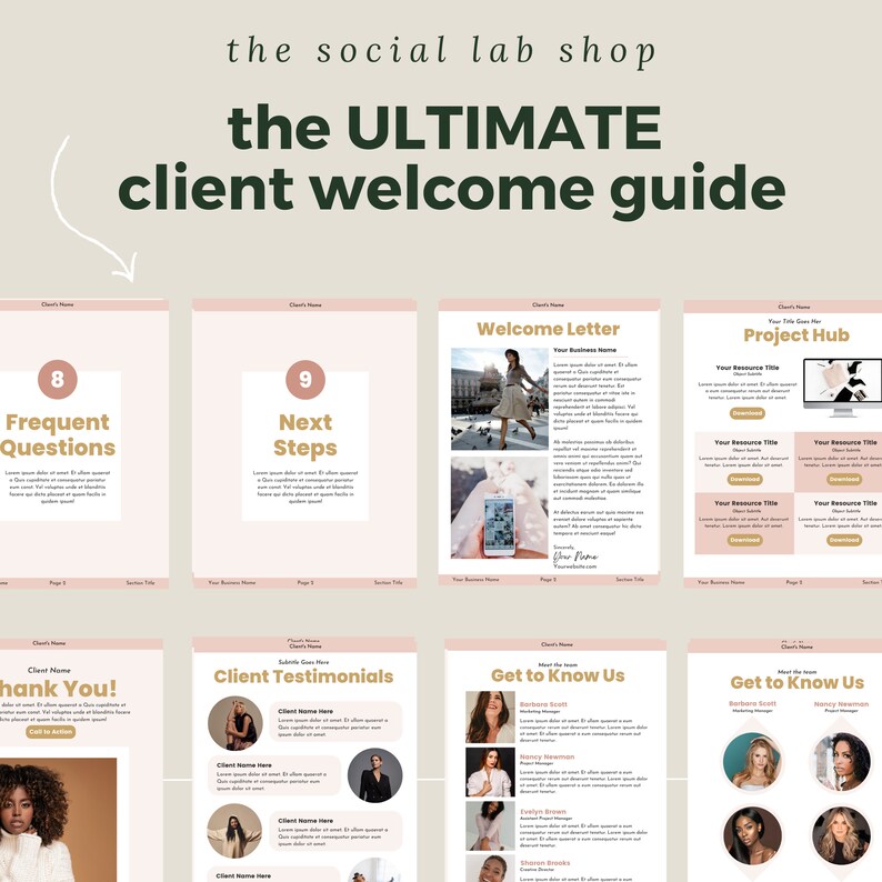 Ultimate Client Welcome Packet Template, Onboarding Template Canva, New ...